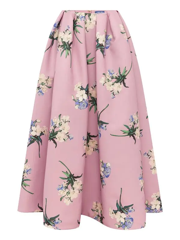 LEO LIN Victoria -print Mid-rise Maxi Skirt - Floral