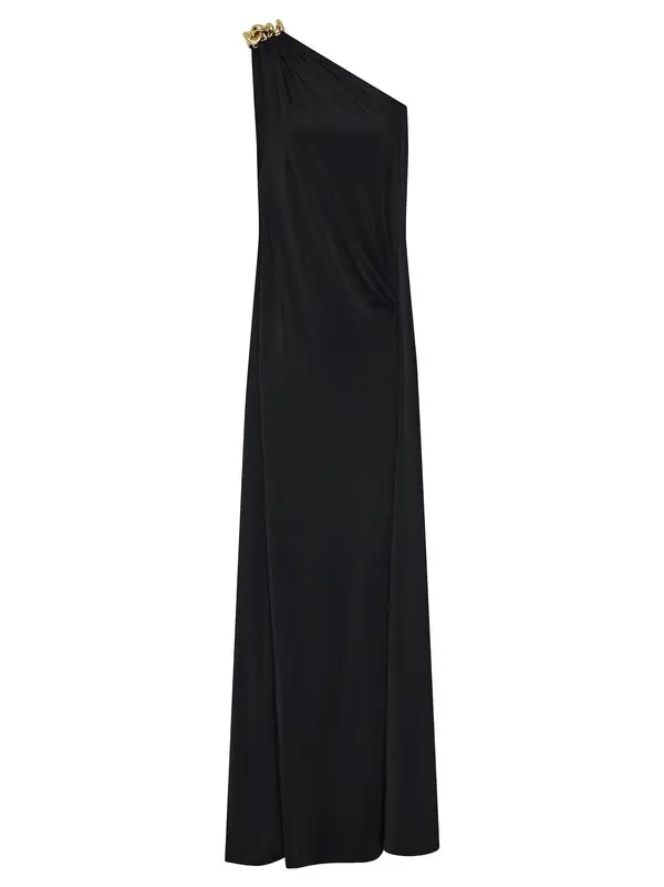 Rachel Gilbert Enoha One-shoulder Gown - Black