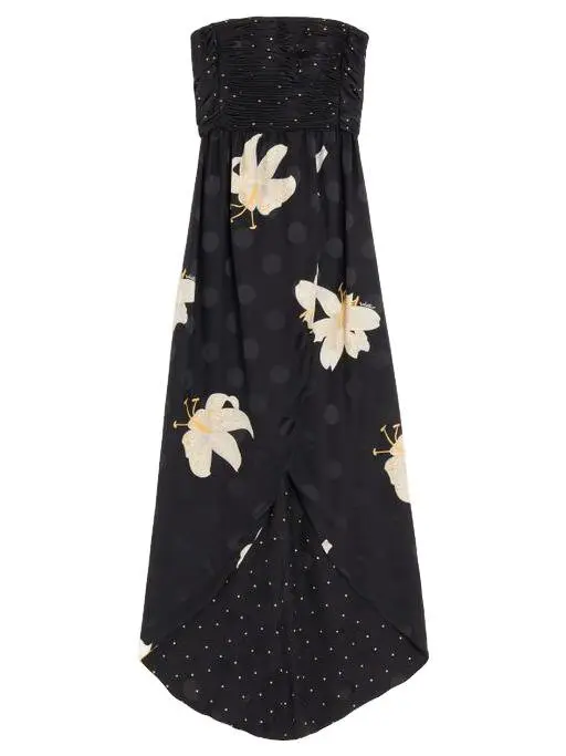 Valentino Garavani Long Apres L'hiver Lilium Dress - Black