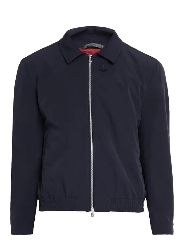 Brunello Cucinelli Nylon Full-zip Blouson Jacket - Navy