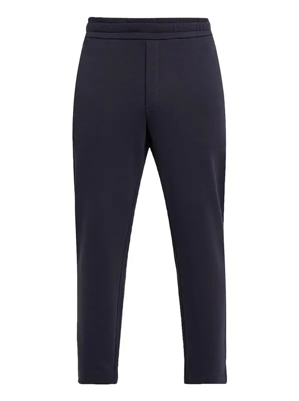 Moncler Cotton Fleece Sweatpants - Navy