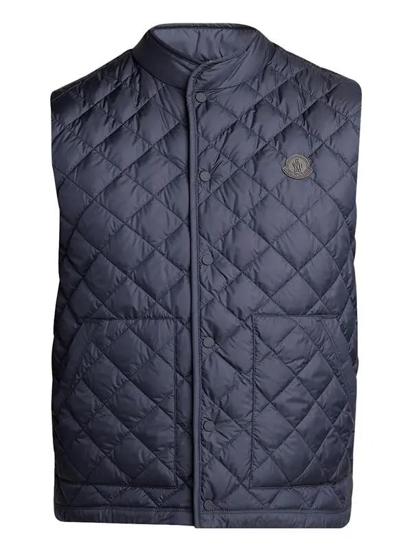 Moncler Lycope Down Quilted Vest - Blue