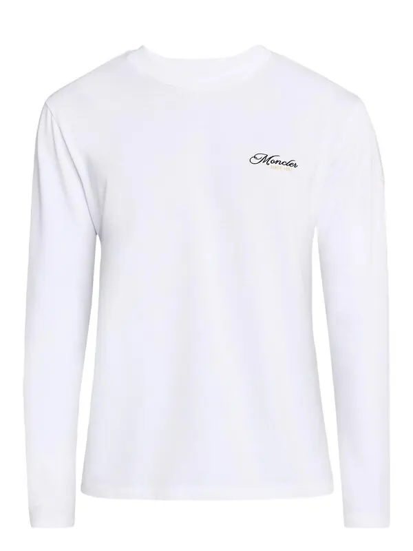 Moncler Heavyweight Long Sleeve T-shirt - White