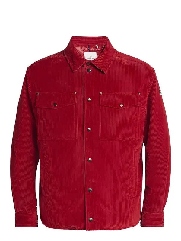 Moncler Ambroisie Corduroy Shirt Jacket - Red
