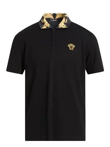 Versace Polo Shirt Size Cotton - Black