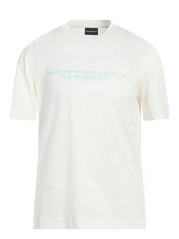 Emporio Armani T-shirt Size Lyocell, Cotton - White
