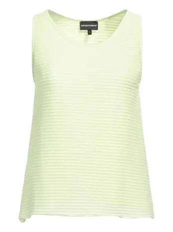 Emporio Armani Ribbed Jersey Top - Green