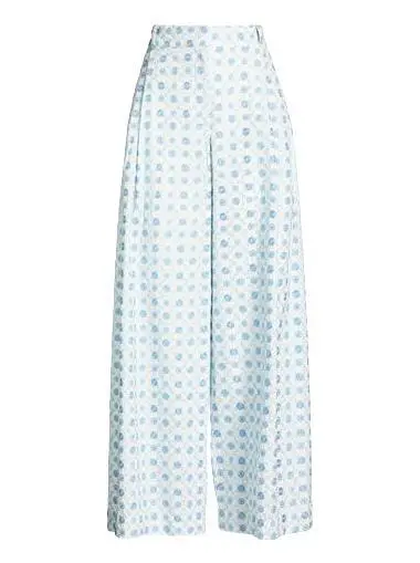 Paul & Joe Floral-print Wide-leg Pants - Blue