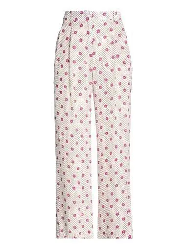 Paul & Joe Wide-leg Silk Pants - White