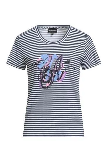 Emporio Armani Striped Cotton T-shirt - Navy