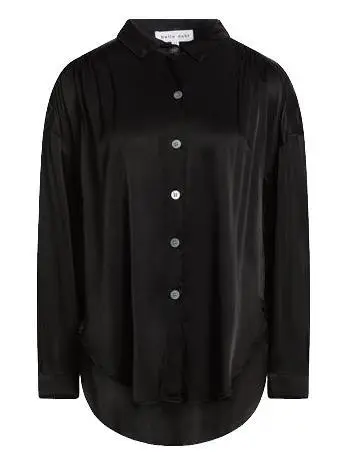 Bella Dahl Satin Shirt - Black