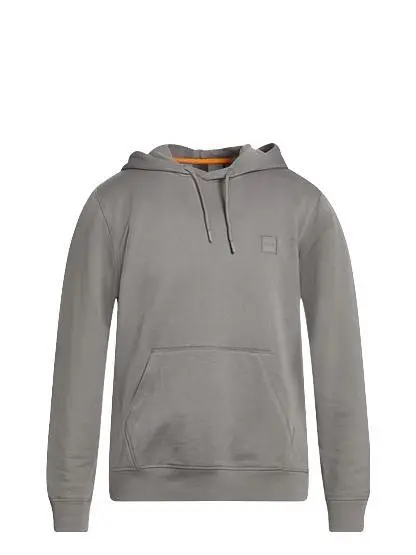 BOSS Cotton French Terry Hoodie - Grey