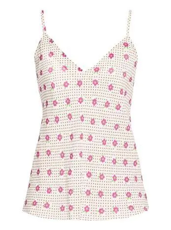 Paul & Joe Silk Polka-dot Camisole - White