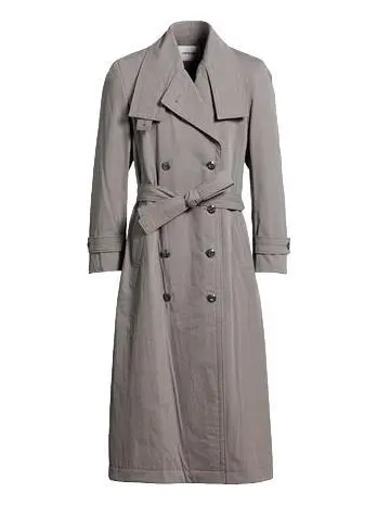 LOW CLASSIC Cotton Nylon Trench Coat - Grey