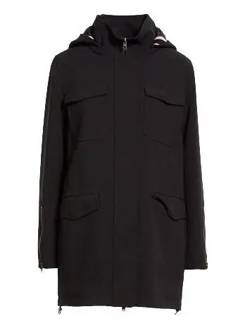 Herno Single-breasted Coat With Detachable Hood - Black