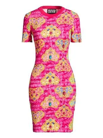 Versace Mini T-shirt Dress - Fuchsia