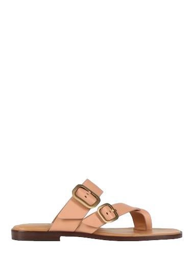TOD'S Leather Thong Sandals - Blush