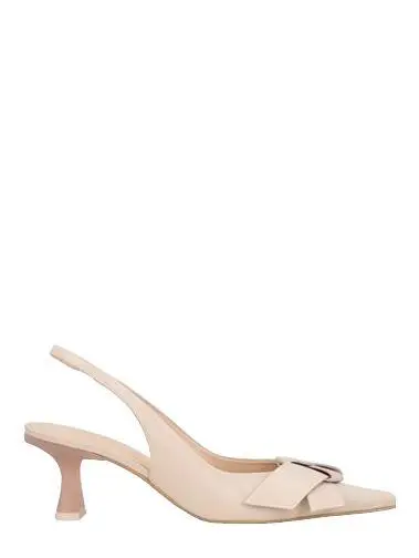 ZINDA Leather Slingback Pumps - Pink