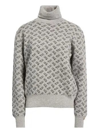 Herno Turtleneck Virgin Wool Top - Grey