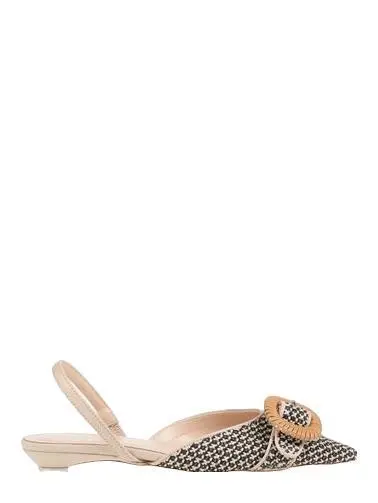 OVYE Slingback Ballet Flats - White