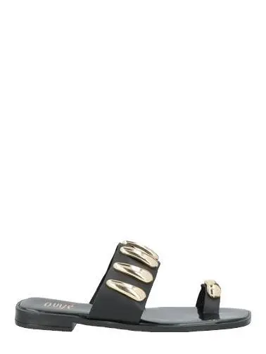 OVYE Thong Sandal With Appliqués - Black