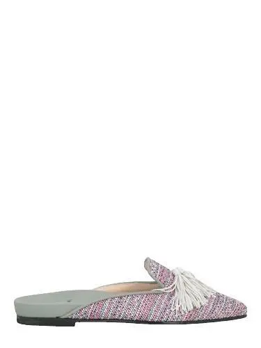 OVYE Tweed Mules With Tassels - Pink
