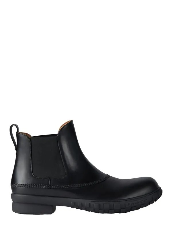 Givenchy Echo Chelsea Boots In Leather - Black