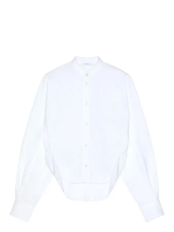 Givenchy Cocoon Slashed Poplin Shirt - White
