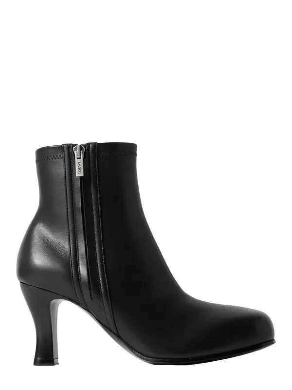Loewe Bobine Leather Ankle Boots - Black