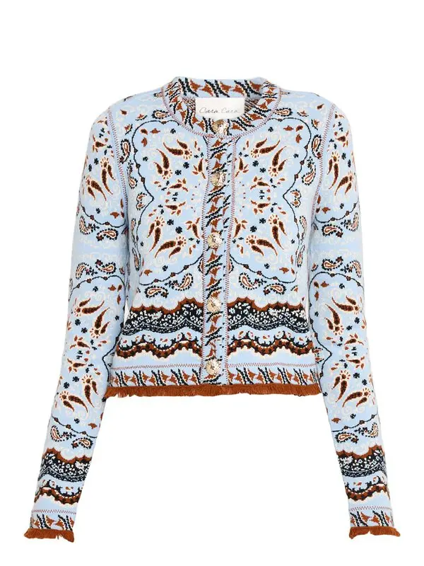 Cara Cara Livi Jacquard Wool-blend Jacket - Paisley Sc