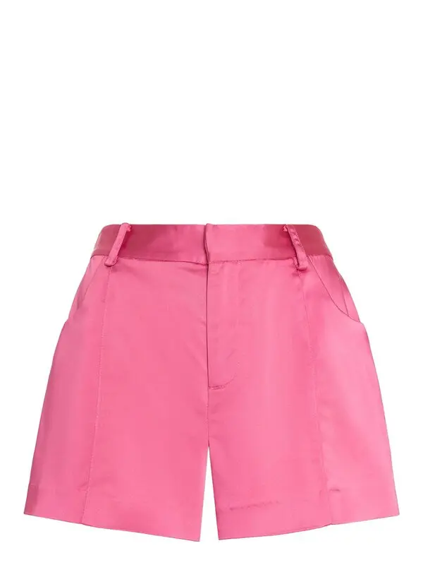 Ramy Brook Rosalind Satin Shorts - Pink Garne