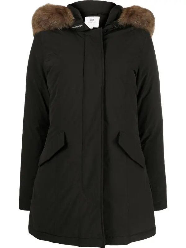 Woolrich Parka With Fur - Black