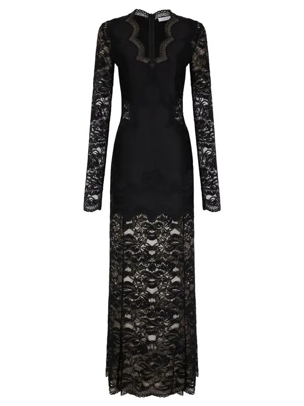 Rabanne Long Sleeve Maxi Dress - Black