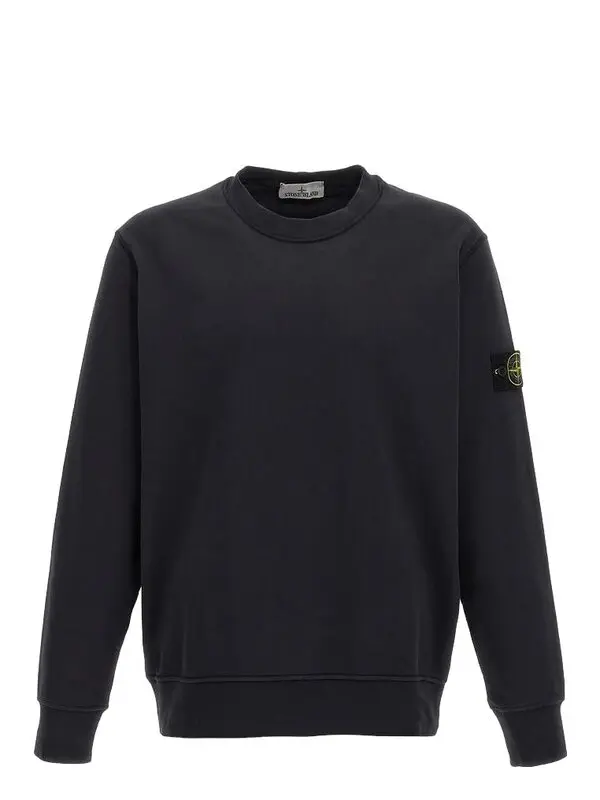 Stone Island Crew Neck Knitwear - Black