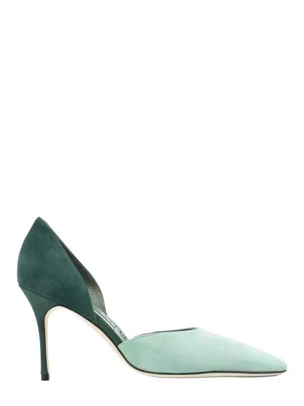 Manolo Blahnik Taylerbinu Pumps - Green