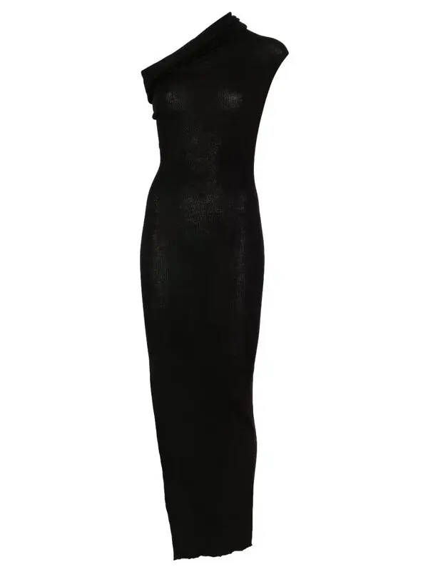 Rick Owens Asymmetric Strapless Dress - Black