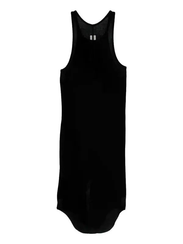 Rick Owens Ribbed Tank Top - Black