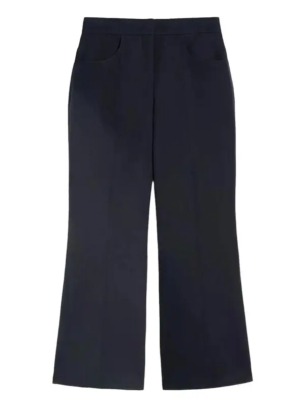 JIL SANDER Gabardine Trousers - Blue