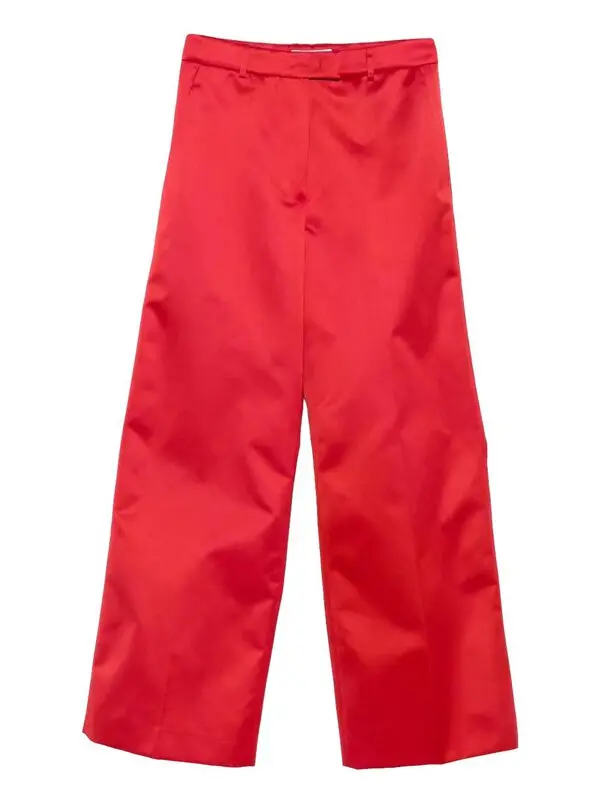 THE FRANKIE SHOP Brickell Satin Trousers - Red