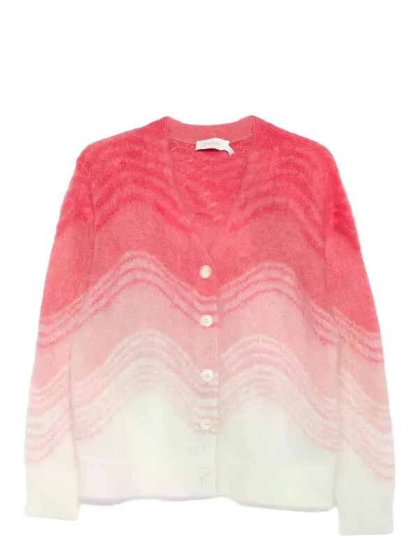 Zimmermann Rebellion Wave Cardigan - Pink