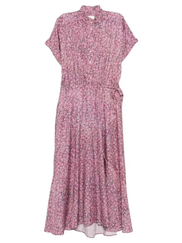 Isabel Marant Floral Print Shirt Dress - Pink