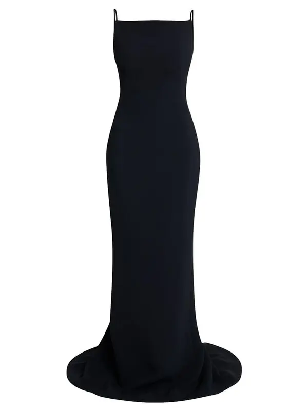 Givenchy Square-neck Trumpet Gown - Black