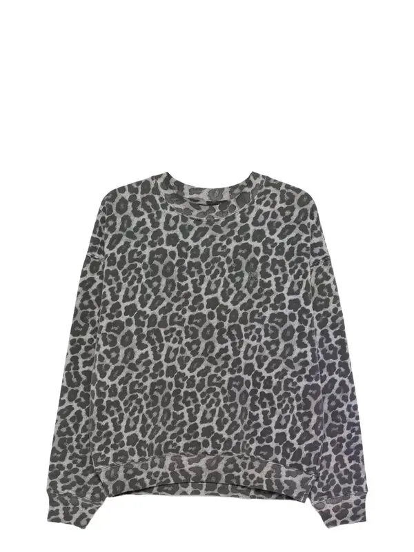 ANINE BING Leopard-print Sweatshirt - Grey