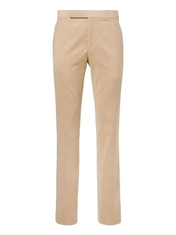 Ralph Lauren Cotton Corduroy Straight Pants - Beige