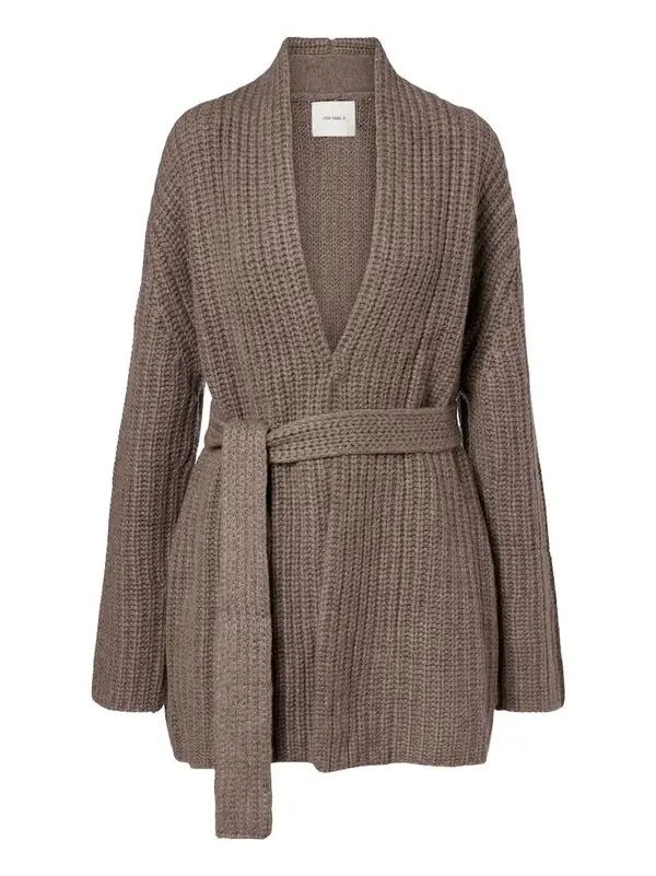 LISA YANG Jacqueline Cashmere Cardigan - Brown