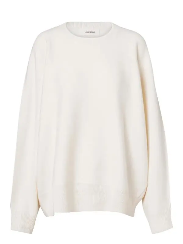 LISA YANG Haily Cashmere Sweater - White