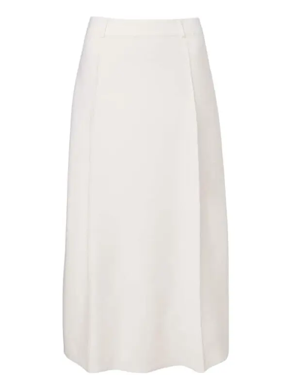 LISA YANG Ruthie Cashmere Midi Skirt - White