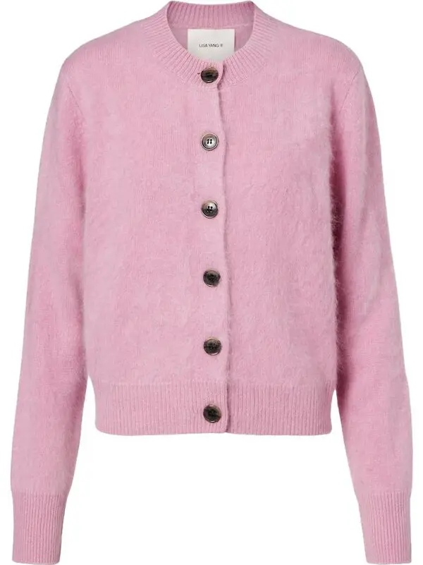 LISA YANG Azalea Cashmere Cardigan - Pink