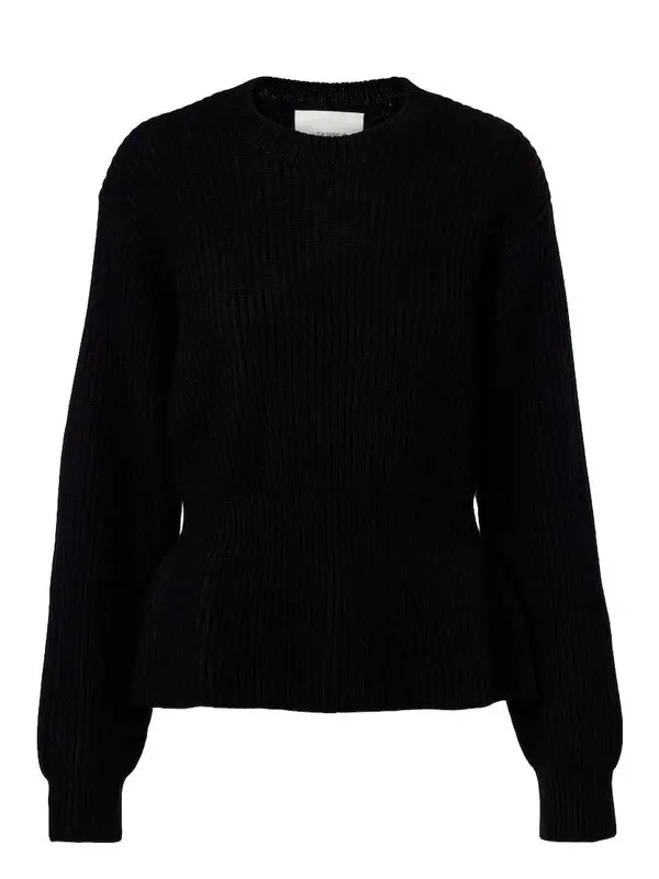 LISA YANG Miriella Ribbed-knit Cashmere Sweater - Black