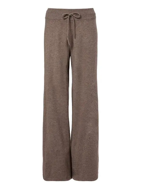 LISA YANG Sofi Cashmere Wide-leg Pants - Brown